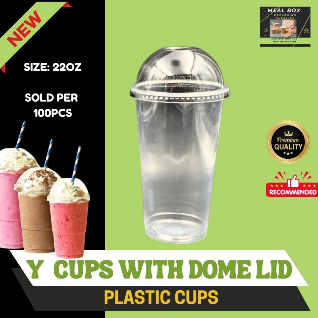 22oz Y Cups with Dome Lid 100pcs | Shopee Philippines