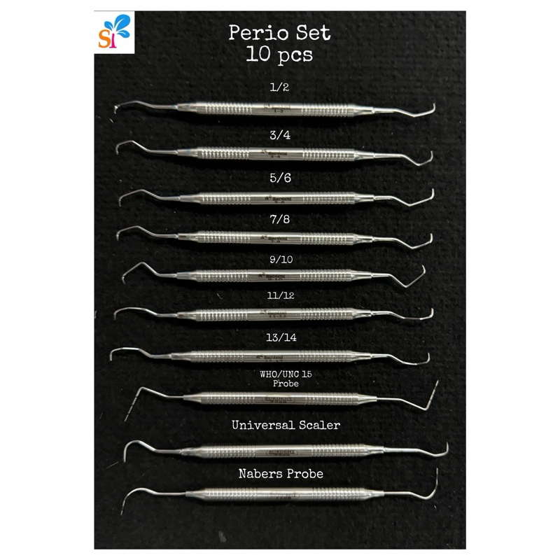Perio Instrument per pc Gracey Currettes Non Magnetic Hallow Handle ...