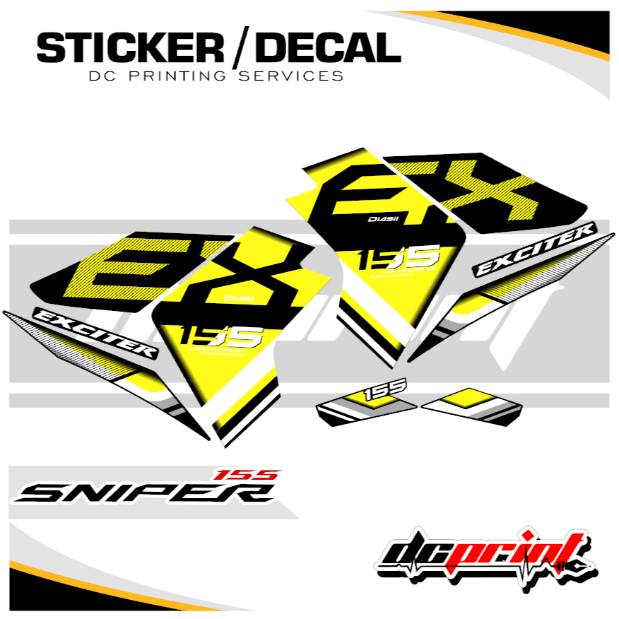 YAMAHA SNIPER 155 MALAYSIAN EXCITER DECALS | Shopee Philippines
