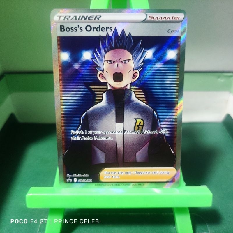 Pokemon TCG - Boss's Orders - Cyrus Full Art | Shopee Philippines