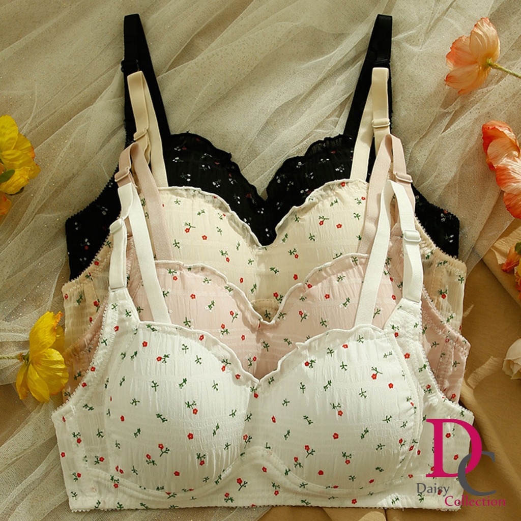 DC Sweetie Floral Hide Side and Back Fat Bra Wire free Bra for ...