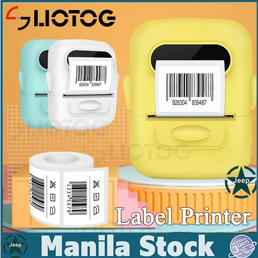 LIOTOG P50 Thermal Label Printer Portable Bluetooth Wireless Sticker ...