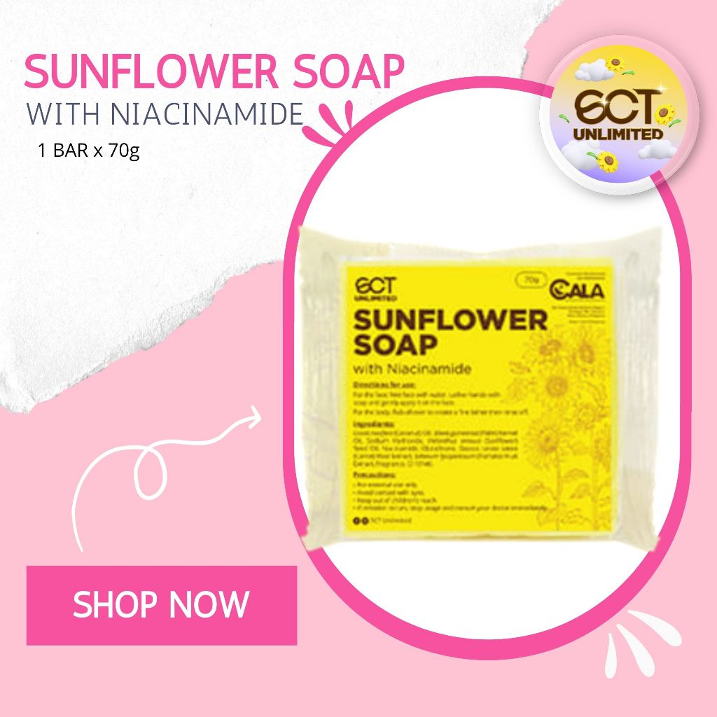 SCT Unlimited Sunflower Soap MINI 70g 1 BAR | with Niacinamide | Shopee ...