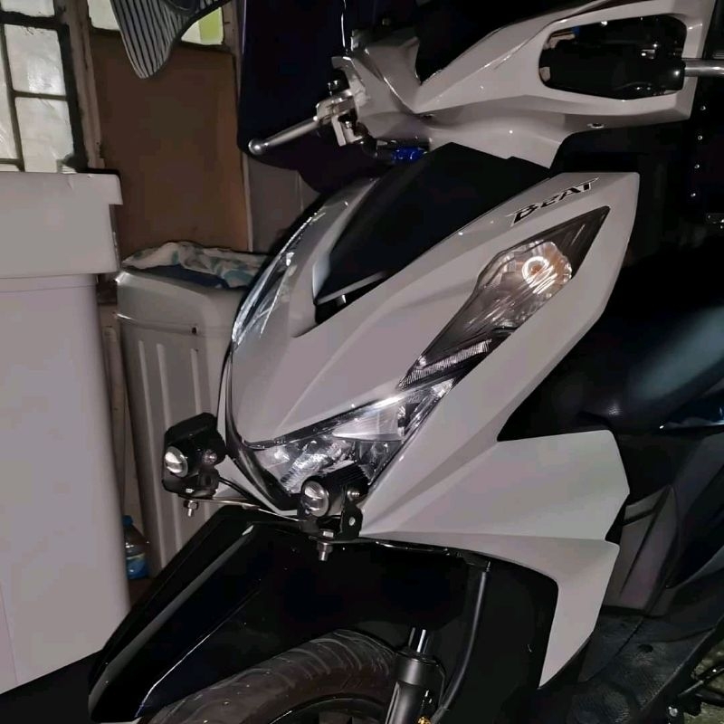 HONDA BEAT FI V3 STAINLESS BRACKET FOR MINI DRIVING LIGHT V1-6 ONLY ...