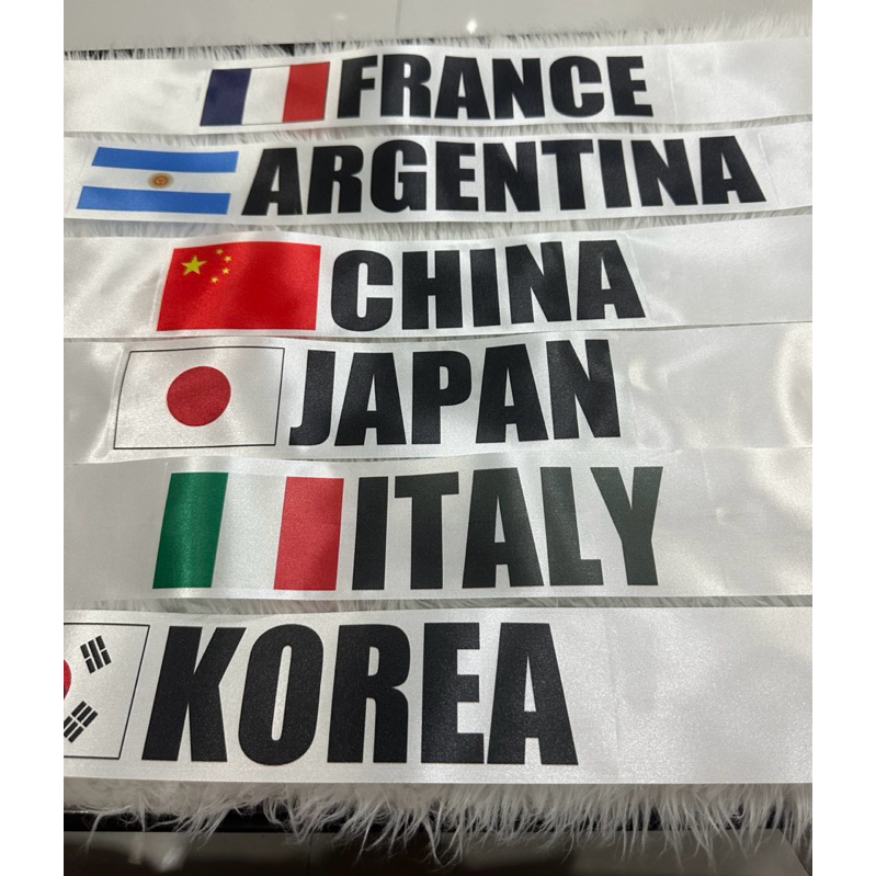 Sash of Japan Egypt Korea Philippines China for Kids Boys Girls United Nation Performance ...