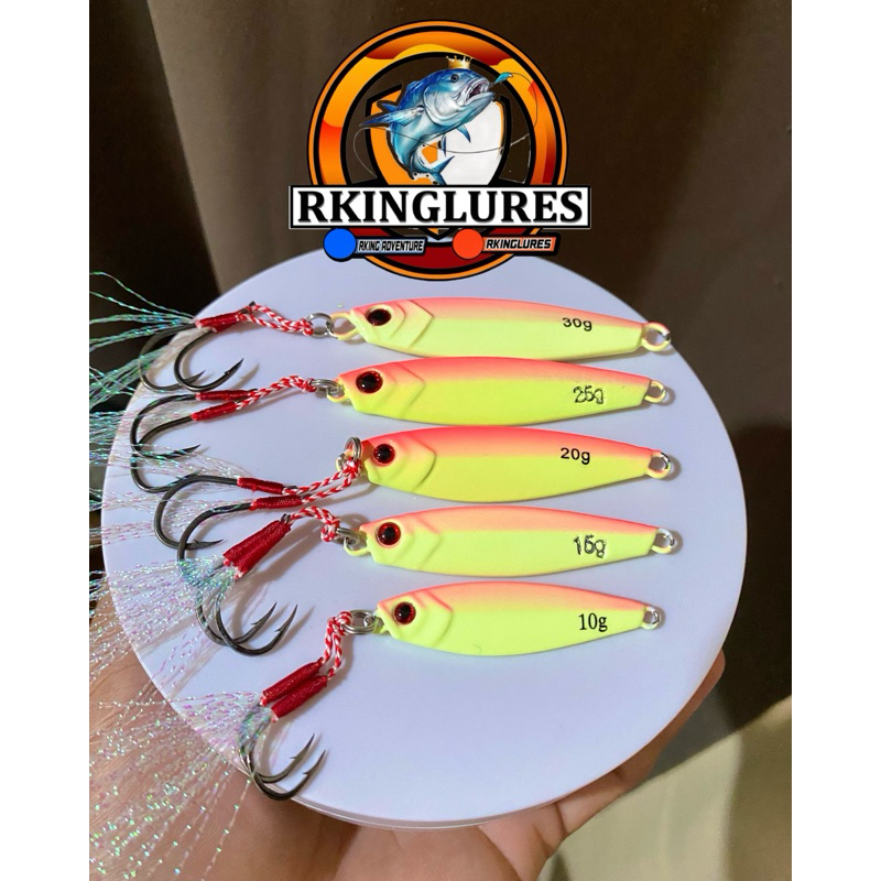 Banana Luminous Jig with 2 assist hook. 10, 15, 20, 25, and 30grams ...