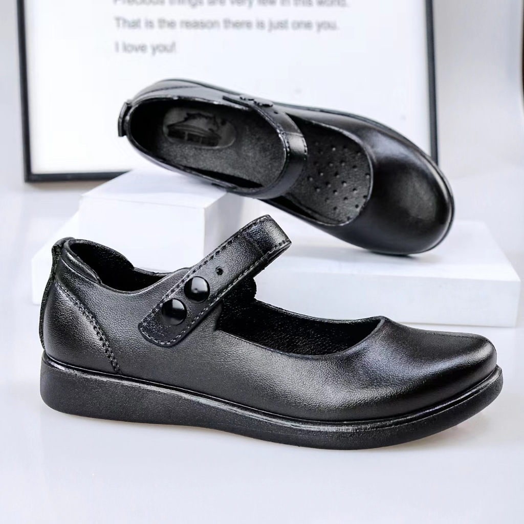 SHUTA school shoes black shoes for kids(Rubber-weighty) | Shopee ...