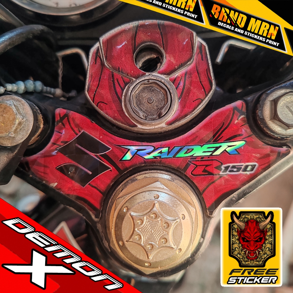 SUZUKI R150 CARB KEY AND TPOST COVER SET HOLOGRAM 3D STICKER PROTECTOR ...