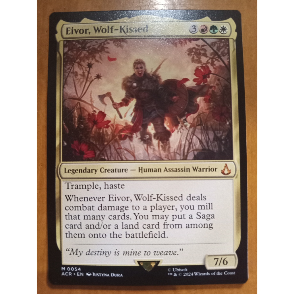 MTG Eivor, Wolf-Kissed Mythic ACR Universes Beyond: Assassin's Creed Magic the Gathering ...