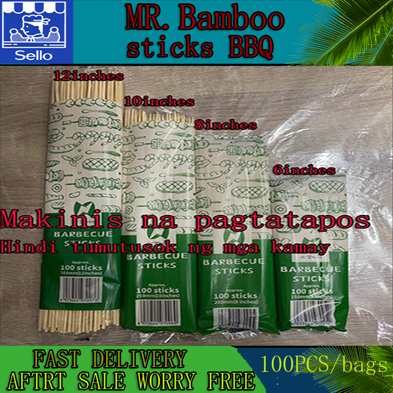 （100pcspack)BBQ Stick Bamboo Stick Barbeque Stick Bamboo Skewers ...
