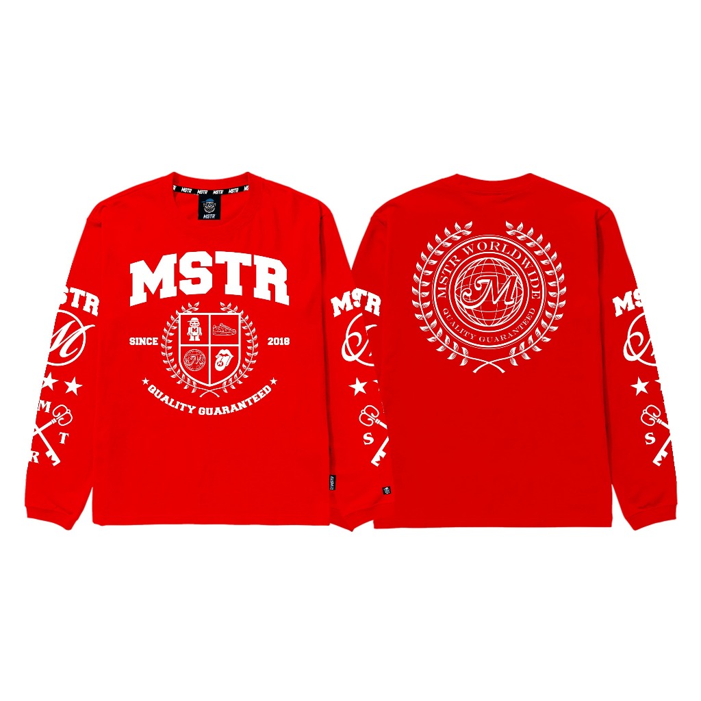 MSTR CO. - ESCALATE COLLECTION "DECREE" Longsleeve (Red) | Shopee ...