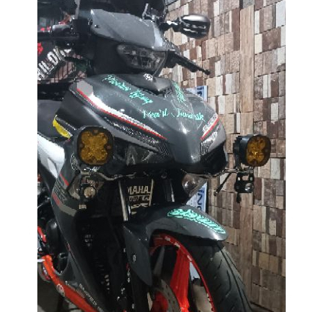 Sniper 155 vva (HEAVY DUTY) MINI DRIVING LIGHT Stainless bracketwith ...