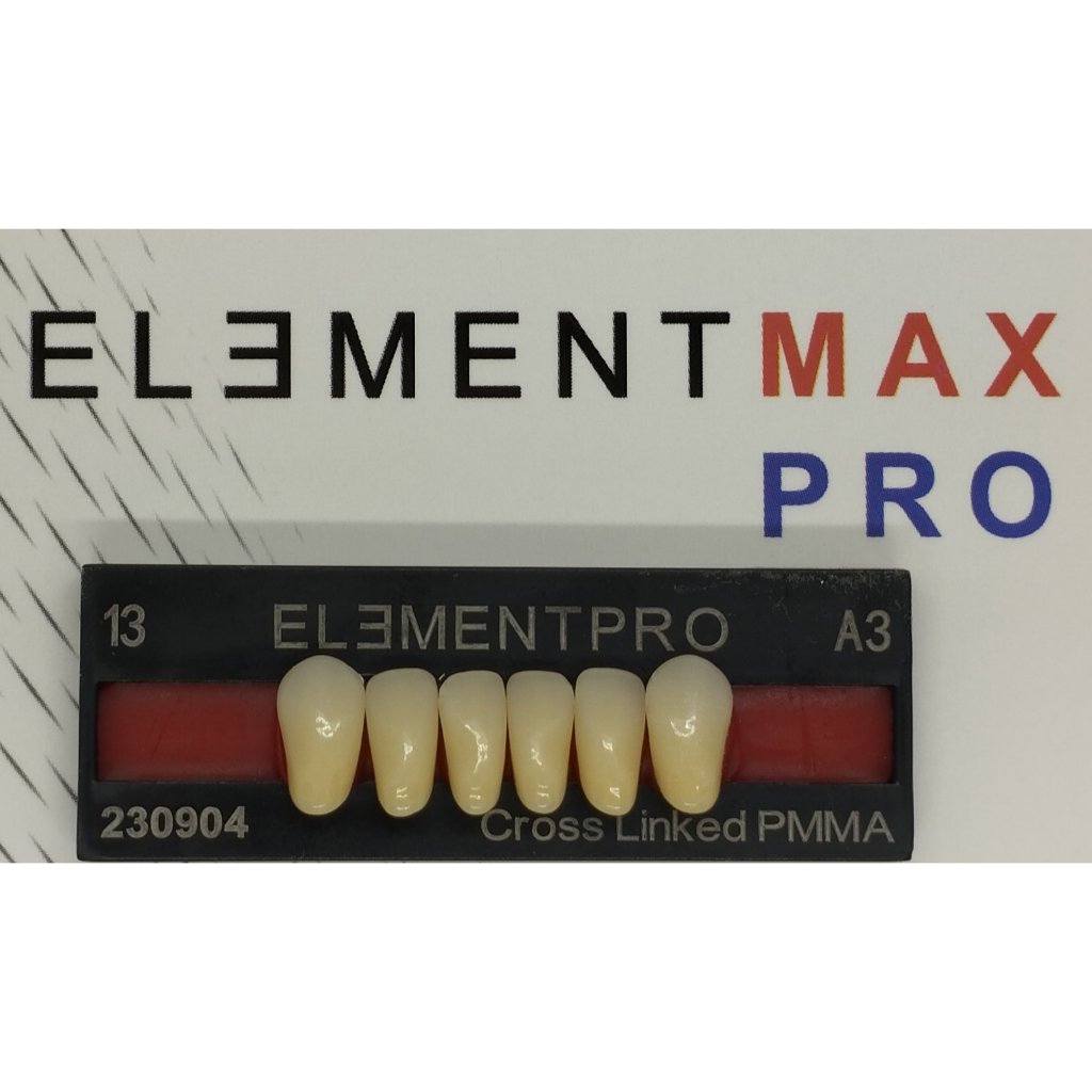 ELEMENT PRO Denture Teeth Anterior 1X6 Acrylic | Shopee Philippines