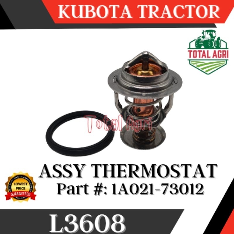 Assembly Assy Thermostat Kubota Tractor L3608 Part #: 1A021-73012 ...