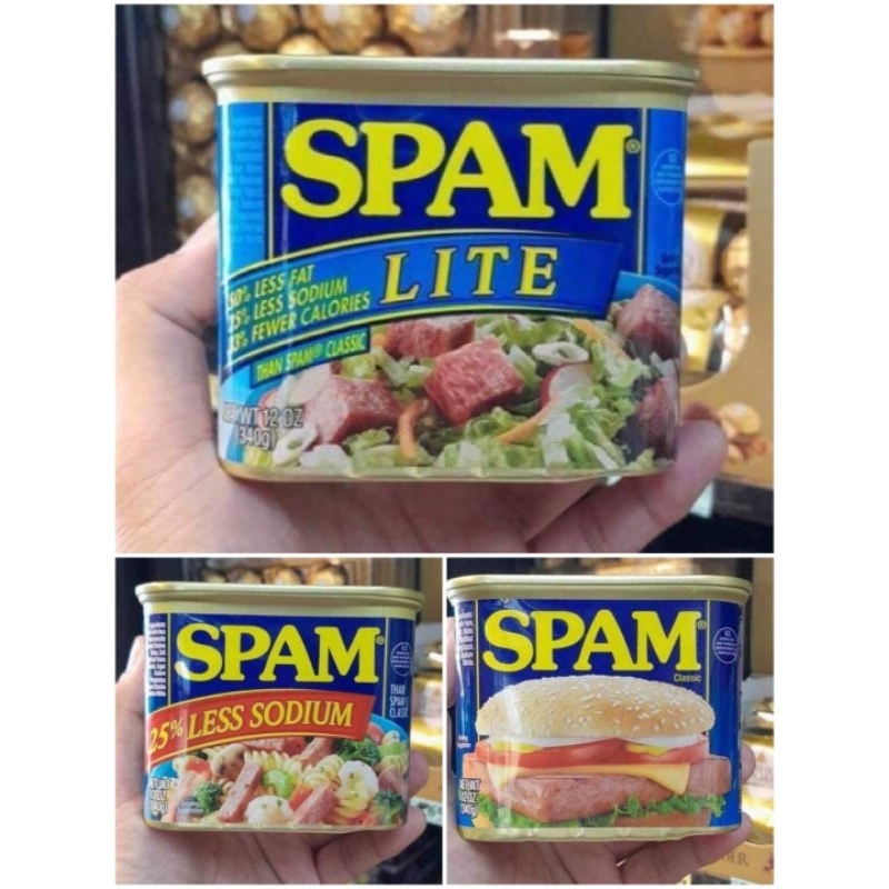 SPAM LUNCHEON MEAT (Less sodium/ Lite / Original) | Shopee Philippines