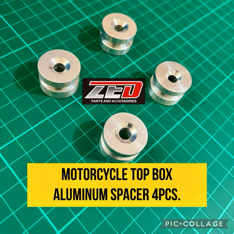 Motorcycle Top Box Rear Bracket Aluminum Spacer 4 Pcs. | Shopee Philippines