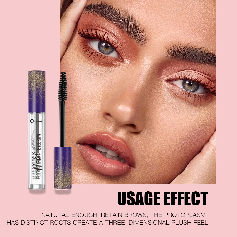Clear Eyebrow Gel with Brush Black Eye Brow Gel Clear Eyebrow Setting ...