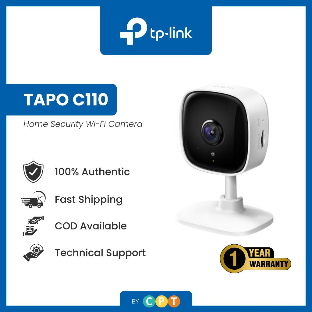 TP-Link Tapo C110 Home Security Wi-Fi Smart Camera with Kingston/Lexar Micro SD Card 100MB/s ...