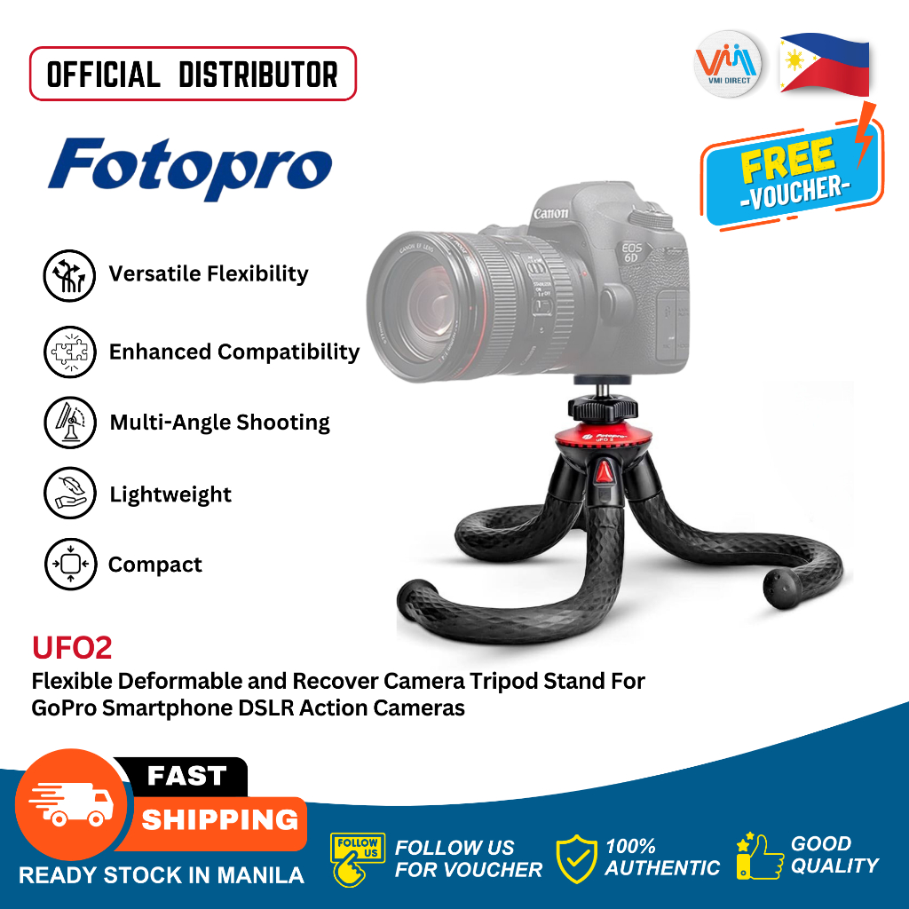 Fotopro Flexible Camera Tripod Stand For Gopro Smartphone DSLR Action ...