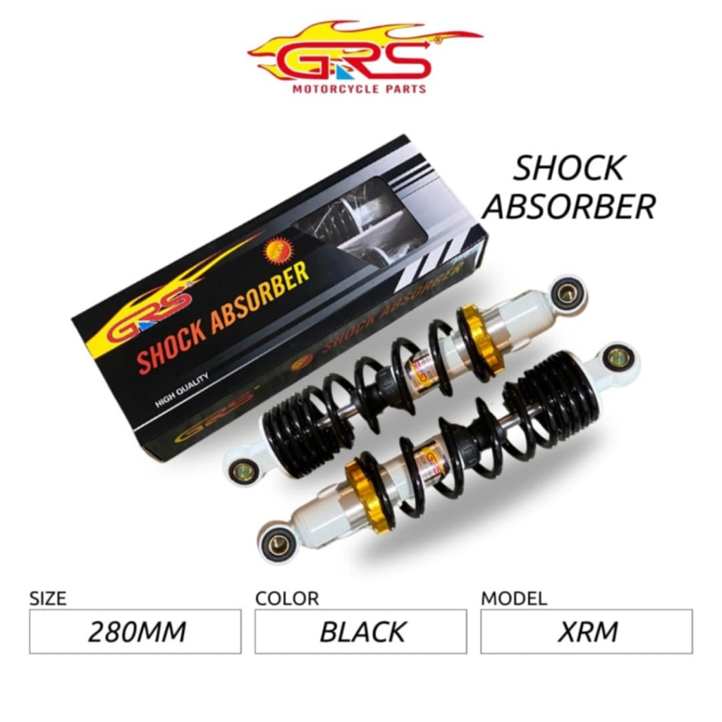 GRS PREMIUM REAR SHOCK ABSORBER 280MM XRM, RS125, WAVE125, SMASH ...