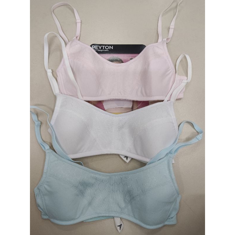 AVON PEYTON PRE TEENS 3 IN 1 PACK BEGINNERS BRA SET | Shopee Philippines