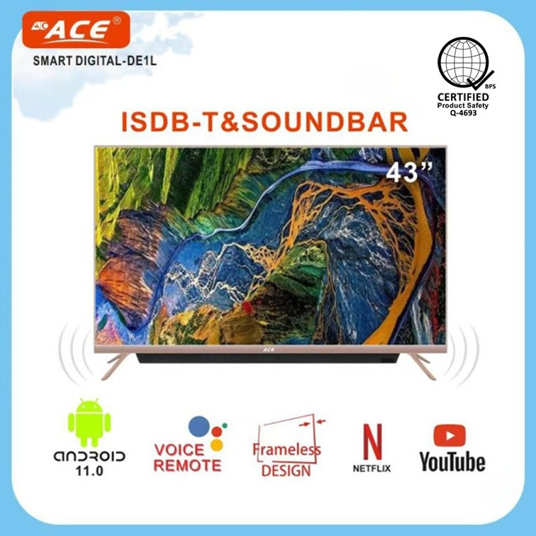 ACE 43" Smart TV Digital-DE1L with Built-in Soundbar | Shopee Philippines