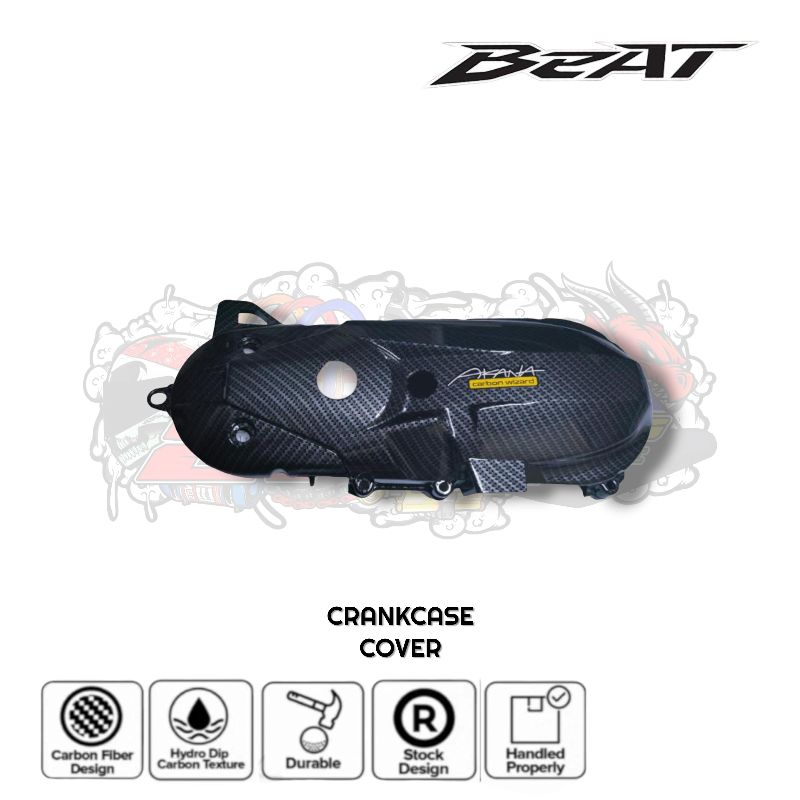 NEW!! Honda Beat fi v2 hydro dip carbon crankcase cover | Shopee ...