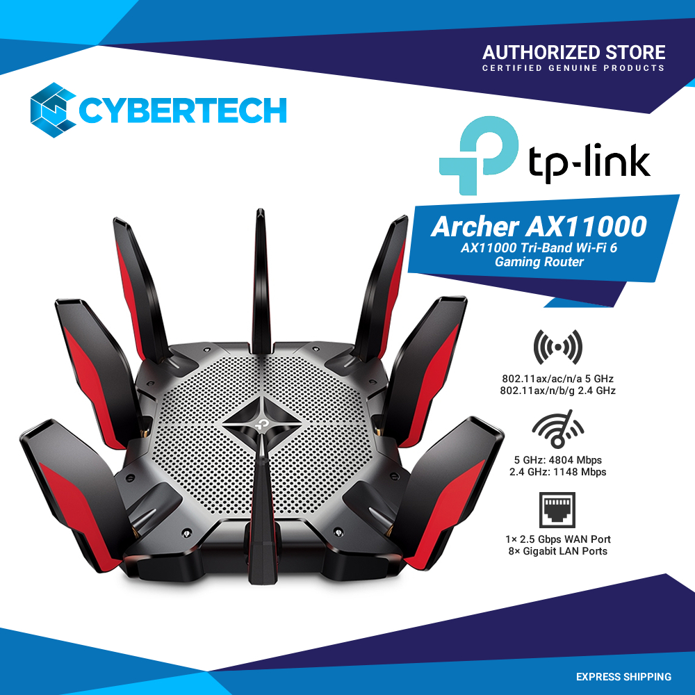 TP-Link Archer AX11000 AX11000 Tri-Band Wi-Fi 6 Gaming Router | Shopee ...