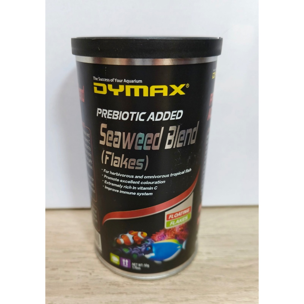 Dymax Seaweed Blend (Flakes) Prebiotic Added Fish Food 50g | Shopee ...