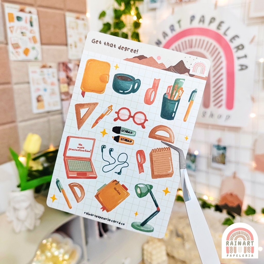 Get that Degree Sticker Sheet | Planner Sticker | Journal Sticker ...