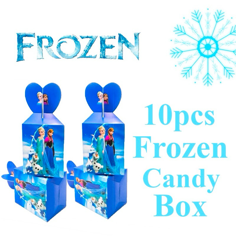 10pcs Frozen Candy Box for Giveaways Frozen Theme Partyneeds Elsa&Anna ...