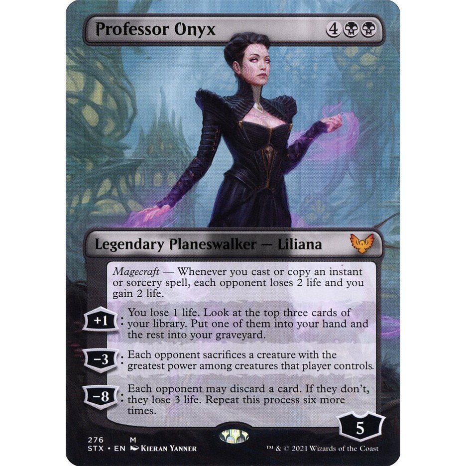 MTG Proxy Card - Professor Onyx (Borderless) | Strixhaven: School of ...