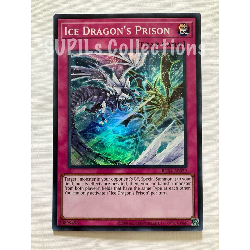 YuGiOh! OCG AE Ice Dragon's Prison RC04-AE079 (SR) | Shopee Philippines