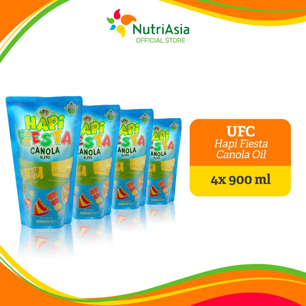 Hapi Fiesta Canola Oil Blend 900ml Bundle of 4 | Shopee Philippines