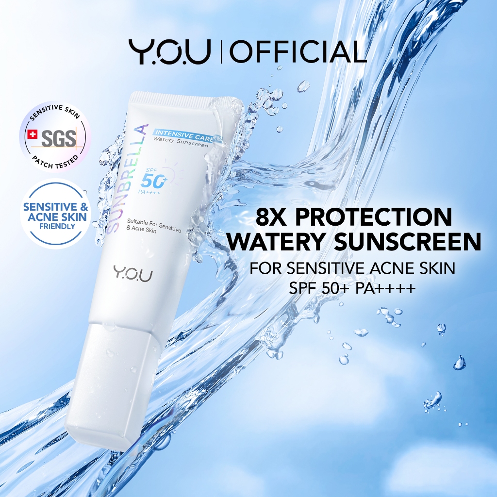 Y.O.U Sunbrella Intensive Care Aqua Sunscreen SPF50+ PA++++ | Sensitive ...