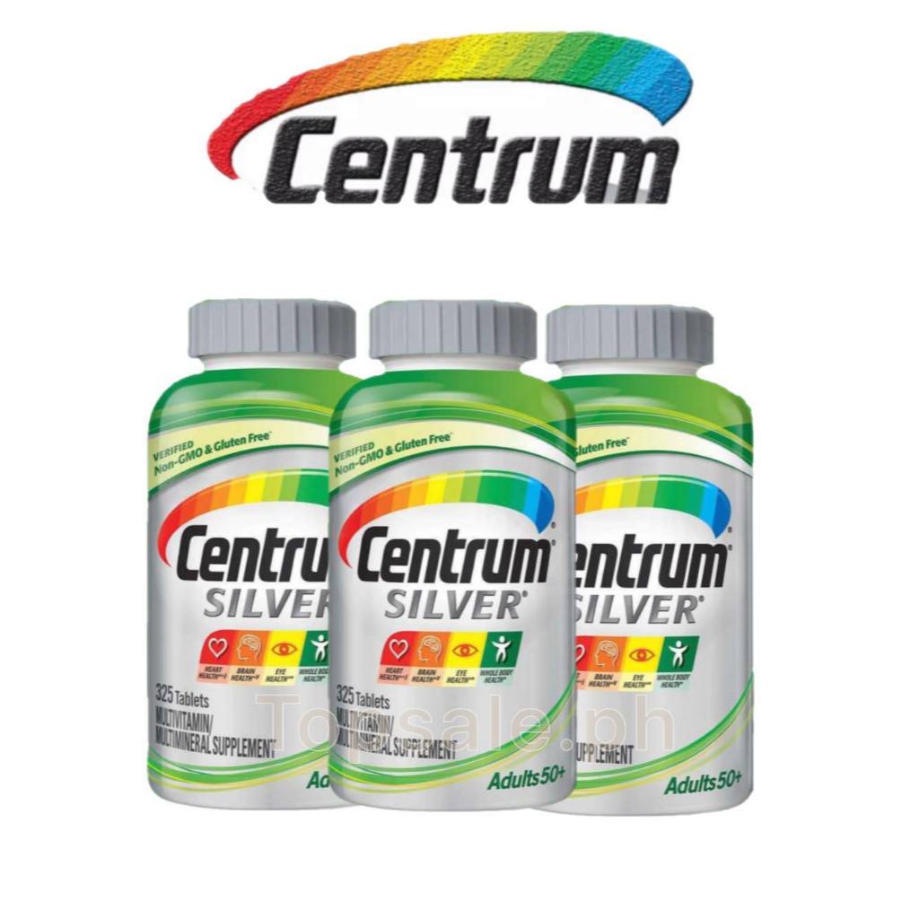 ( Set of 3 ) Centrum Silver Multivitamin Tablet Bottle of 325 Tablets ...