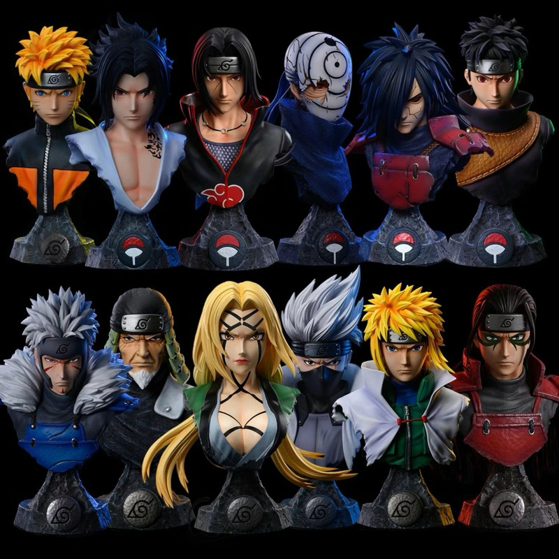High quality 15cm NARUTO Bust Statue Series Half Body Resin Action ...