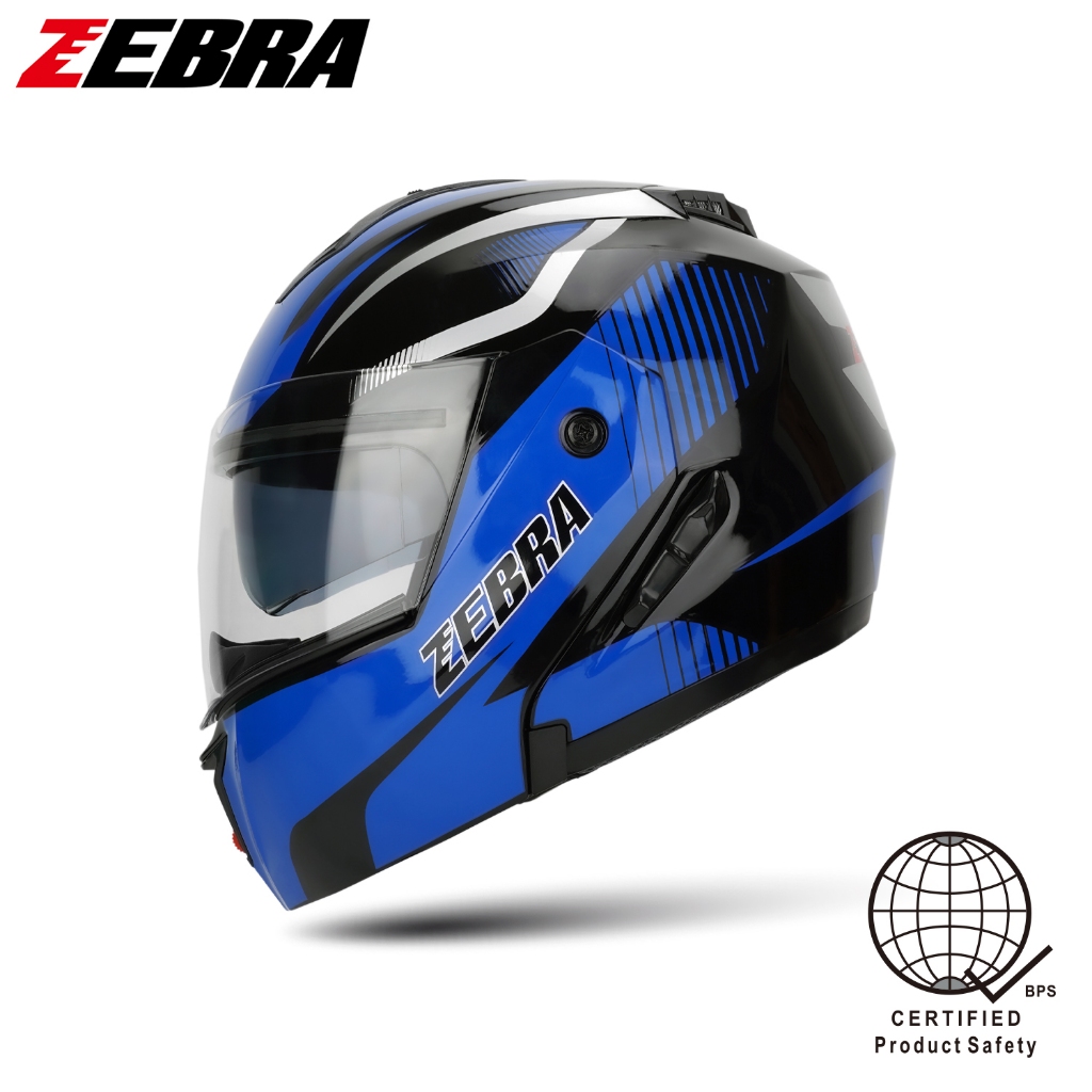 ZEBRA YM-602 #7 with Design Modular Helmet Dual Visor Motorcycle ...