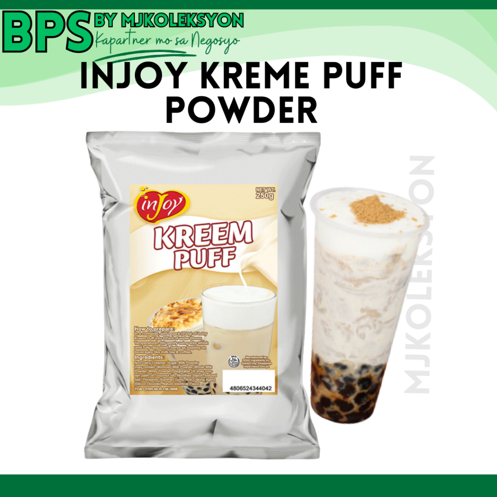 Injoy Kreem Puff Foam Topping Powder Mix for Milktea Walling Toppings ...