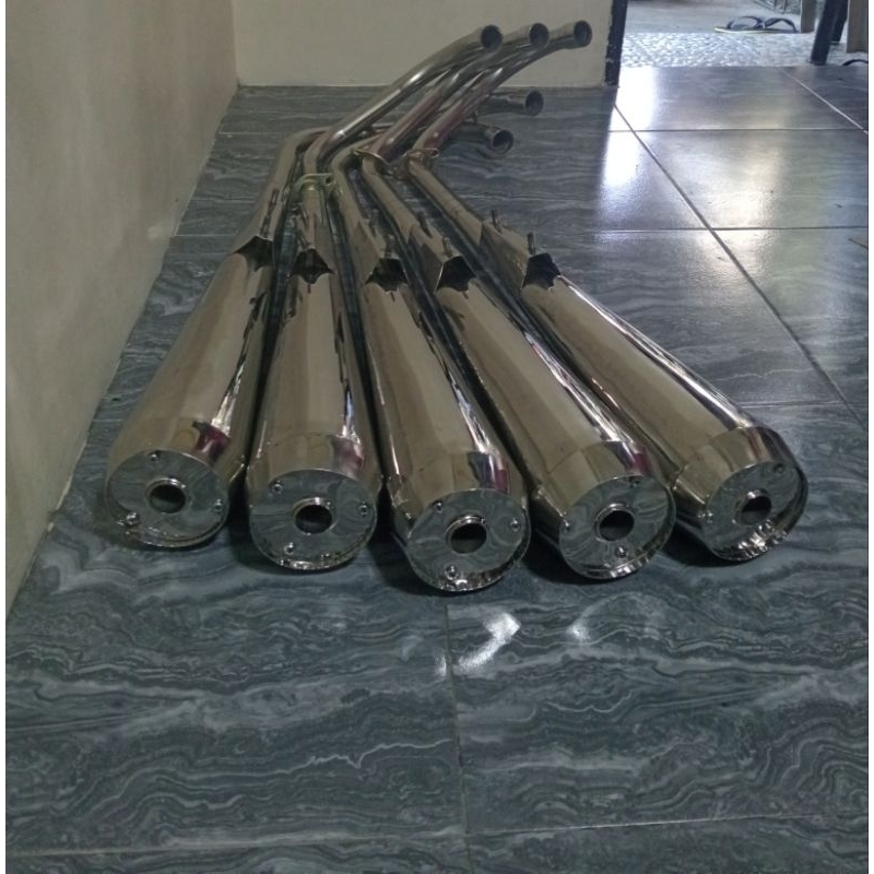 rusi tc macho 125 version 2 chicken pipe stainless | Shopee Philippines