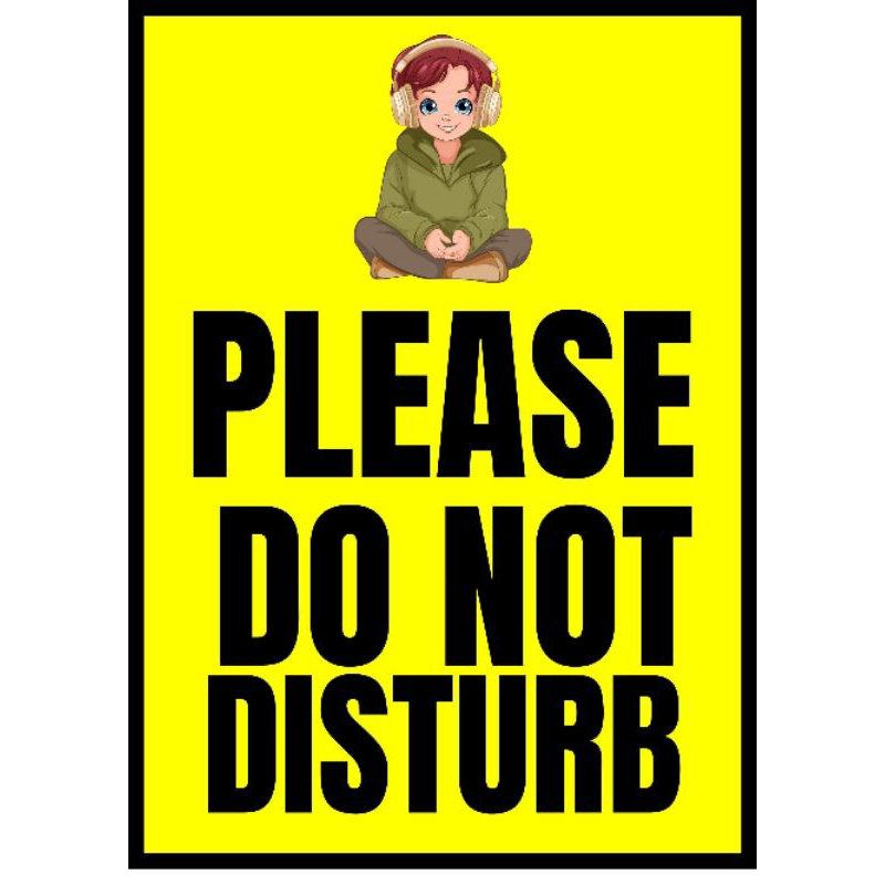 Do Not Disturb Signage A4 Size Fully Laminated | Shopee Philippines