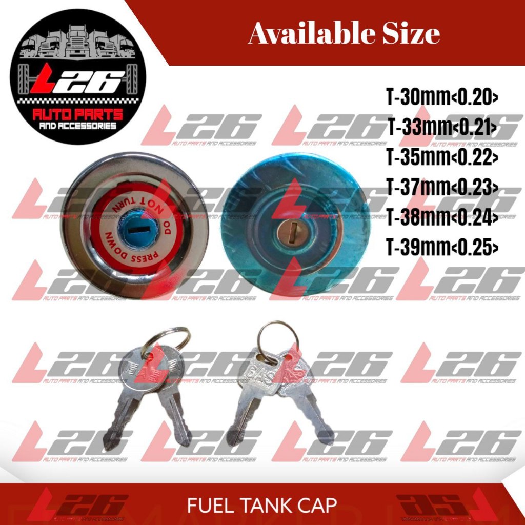 UNIVERSAL GAS TANK CAP WITH KEYS SIZES AVAILABLE T-30MM T-33MM T-35MM T ...