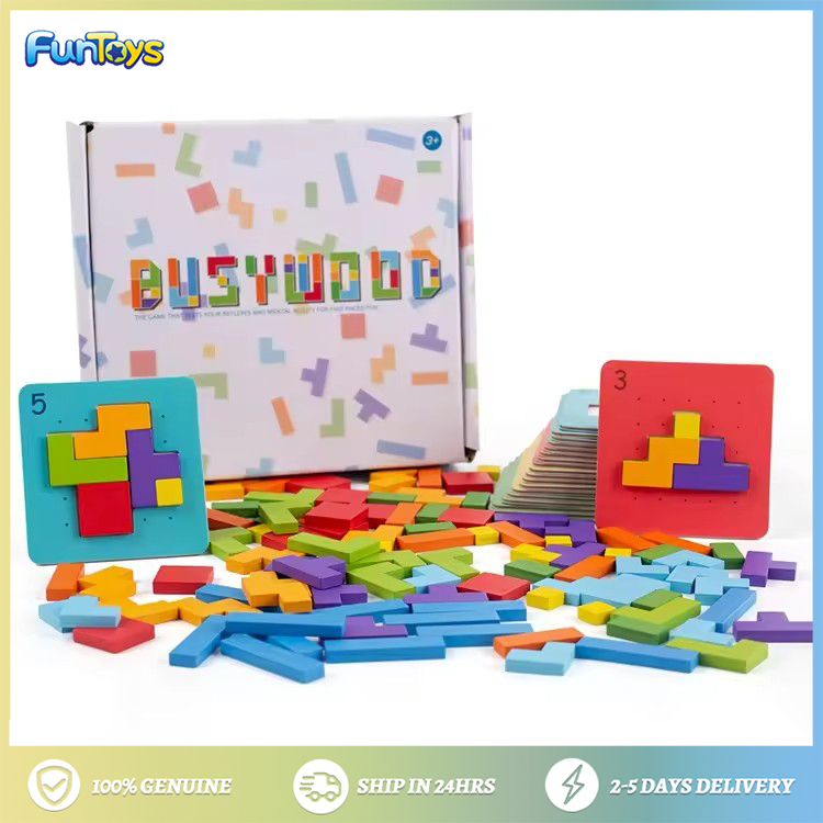 FunToy Colorful Educational Toys 3d Russian Shape Matching Blocks Diy ...