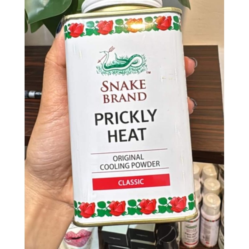 SNAKE BRAND Prickly Heat Cooling Powder Classic 140g | Shopee Philippines