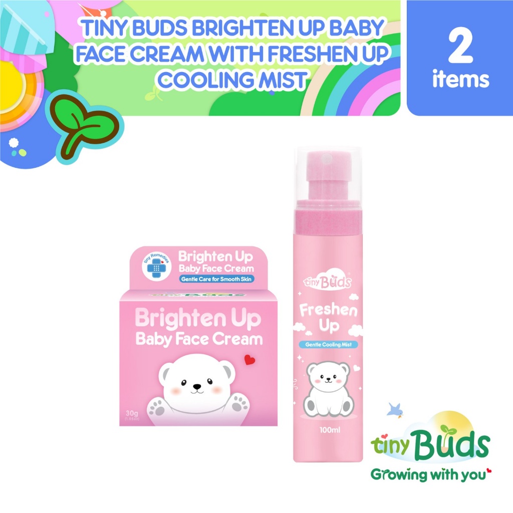 Tiny Buds Brighten Up Baby Face Cream 30g with Freshen Up Gentle ...