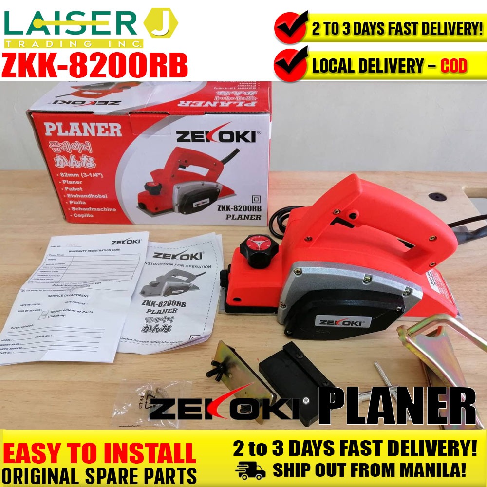 ZEKOKI ZKK-8200RB PLANER (3-1/4") | Shopee Philippines