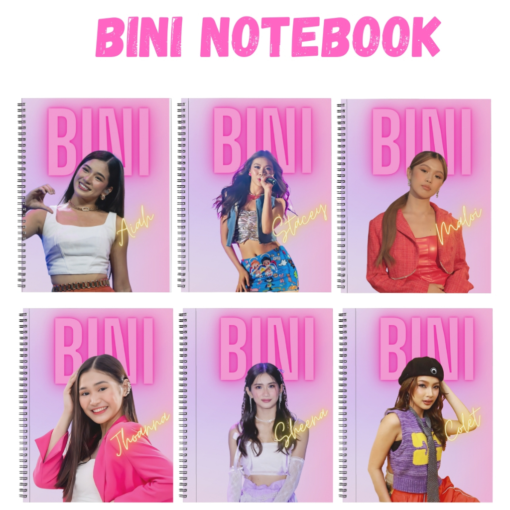 Bini Spiral Notebook 80 Leaves | Shopee Philippines