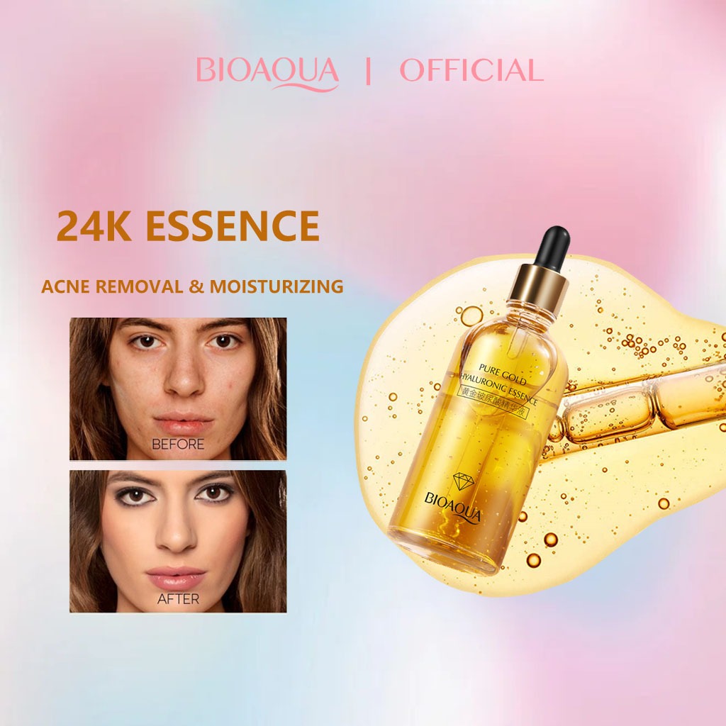 BIOAOUA PURE Gold Hyaluronic Acid Essence | Shopee Philippines