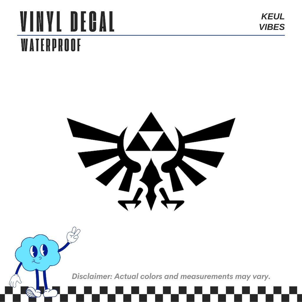 ZELDA THE TRIFORCE Vinyl Decals brand laptop motor bike car tumbler ...