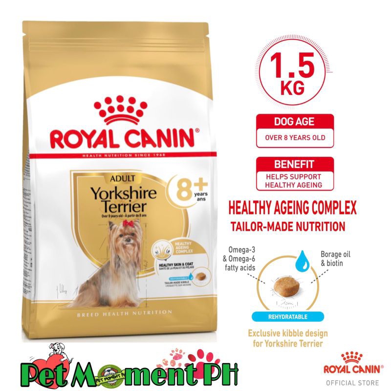 ROYAL CANIN YORKSHIRE TERRIER 8+ | 1.5KG | Shopee Philippines